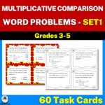 Multi-Step Word Problems Task Cards – Set 1 - ExperTuition