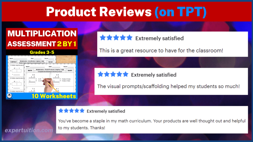 2 Digit by 1 Digit Multiplication Assessment Worksheets - ExperTuition