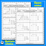4 Digit by 1 Digit Partial Products Multiplication Worksheets ...