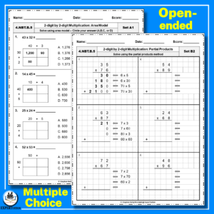 Multi-Digit Multiplication Worksheets Mega Bundle - ExperTuition