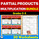 3 Digit by 2 Digit Partial Products Multiplication Worksheets ...