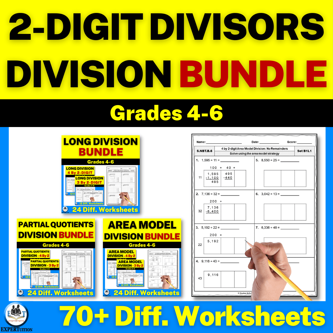 Division Strategies For Grade 5 Worksheets 2 Digit Divisors ExperTuition Division Strategies For Grade 5 Worksheets 2 Digit Divisors ExperTuition