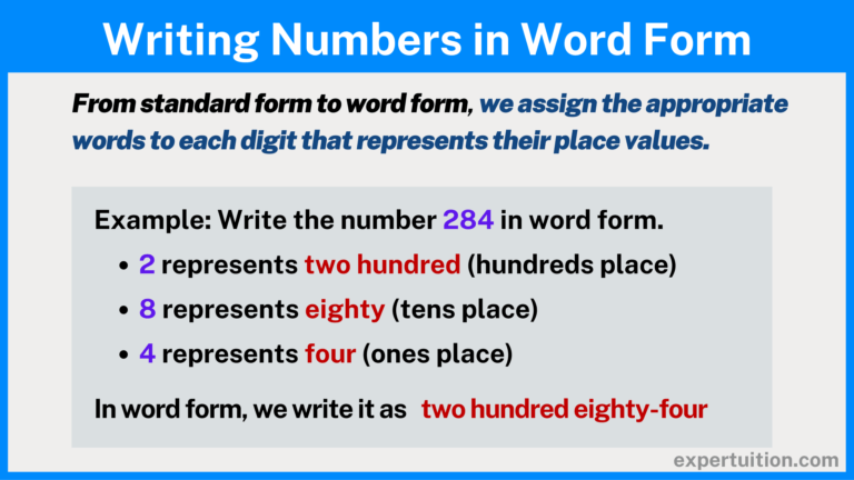 Writing Numbers in Standard, Word, and Expanded Forms - ExperTuition
