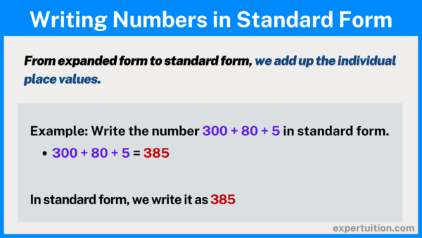 Writing Numbers in Standard, Word, and Expanded Forms - ExperTuition