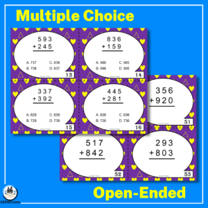 3-Digit Addition With Regrouping Task Cards - ExperTuition