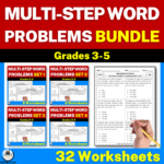 Multi-Step Word Problems Task Cards – Set 1 - ExperTuition