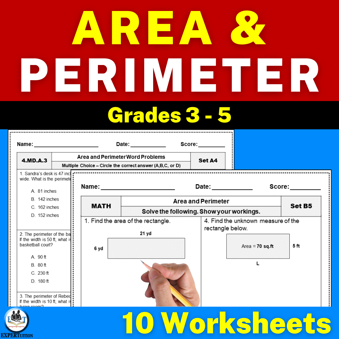 Area And Perimeter Practice Worksheets ExperTuition Area And Perimeter Practice Worksheets ExperTuition