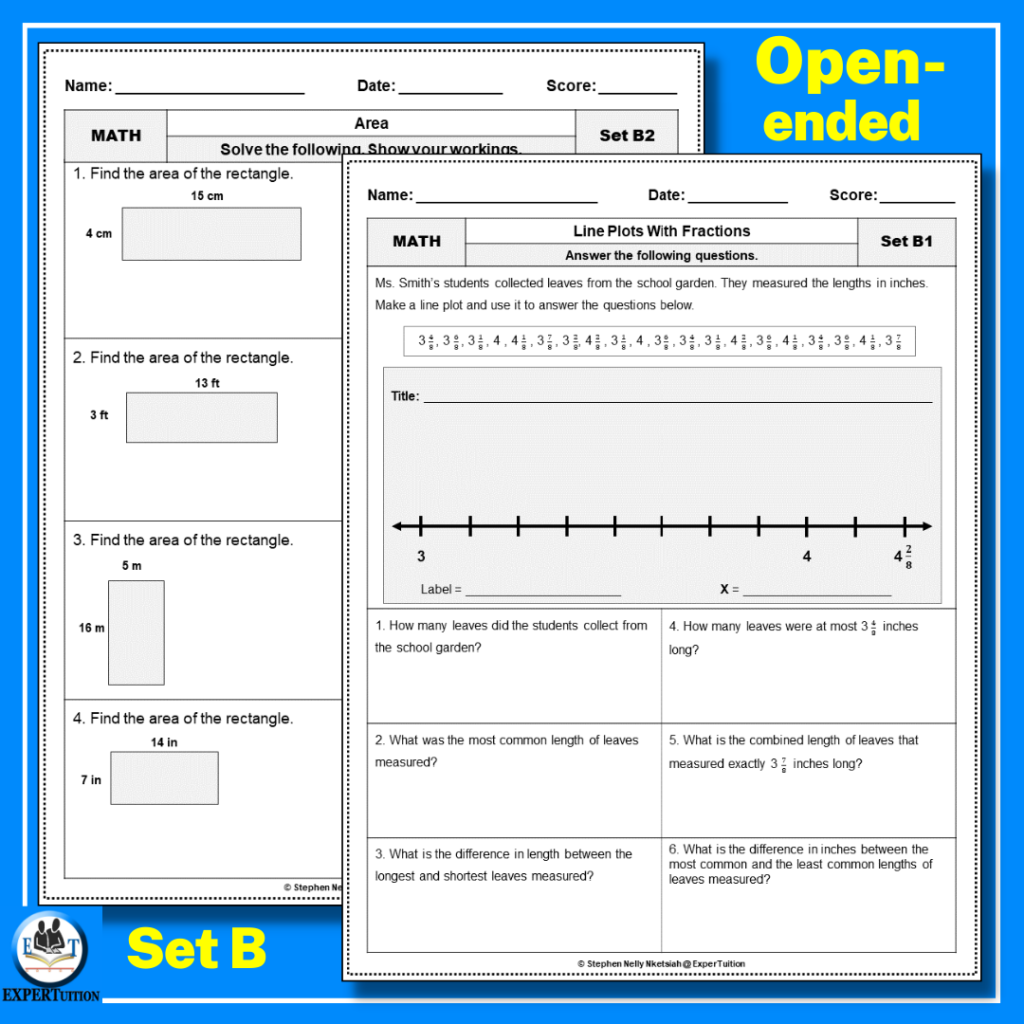 Measurement Worksheets Bundle 4th Grade - ExperTuition
