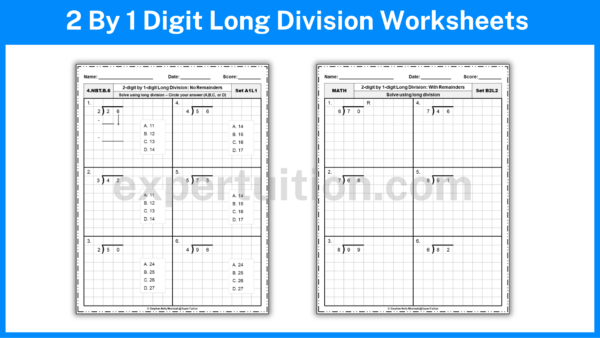 The Long Division Method for Grade 4, Grade 5, and Grade 6 - ExperTuition