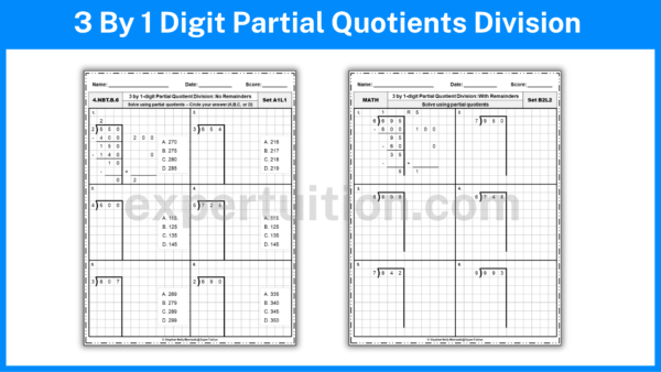 The Partial Quotients Division Method for Grades 4, 5, and 6 - ExperTuition