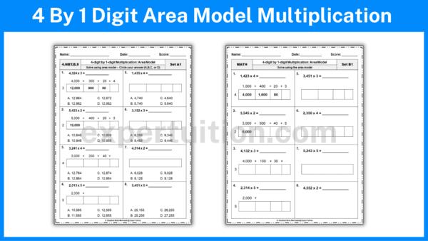 Area Model Multiplication for Grade 4 and Grade 5 - ExperTuition