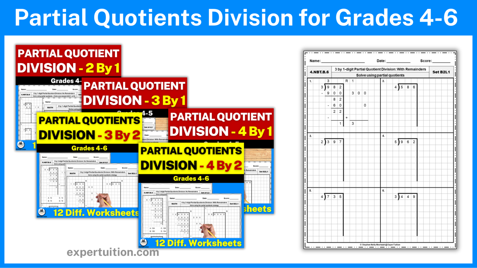 The Partial Quotients Division Method for Grades 4, 5, and 6 - ExperTuition