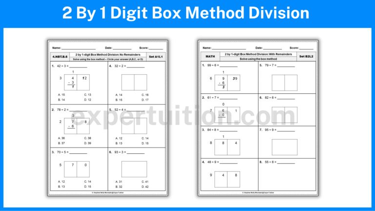 The Box Method Division: A Visual Method for Long Division - ExperTuition