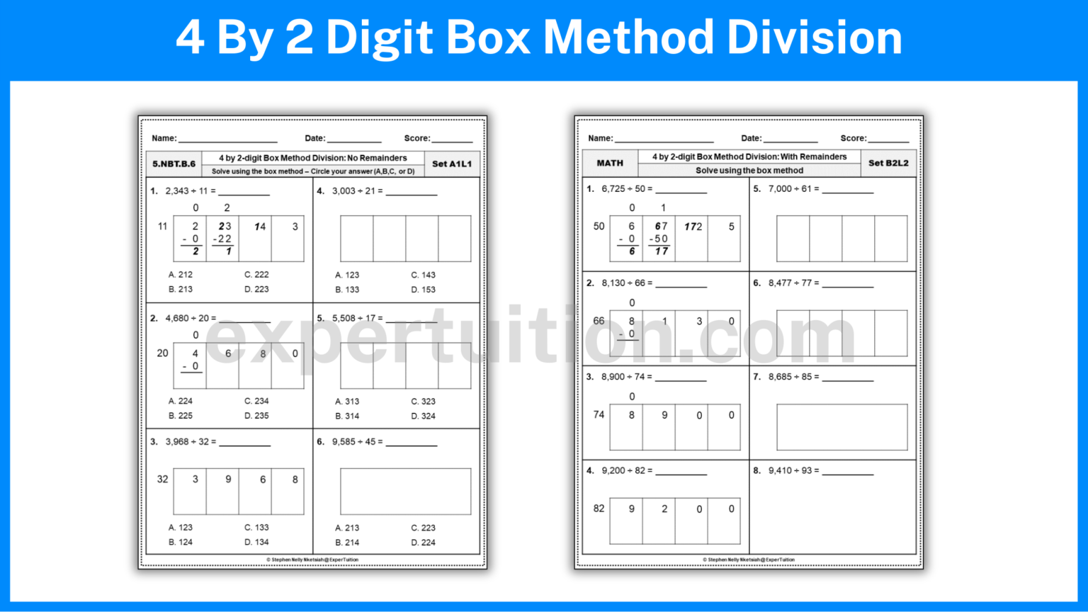 The Box Method Division: A Visual Method for Long Division - ExperTuition
