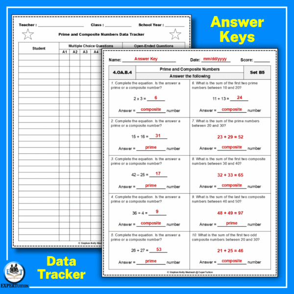 Prime and Composite Numbers Worksheets - ExperTuition